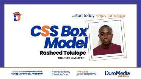 Css Box Model Explained Mastering Web Design Duromedia Academy Youtube