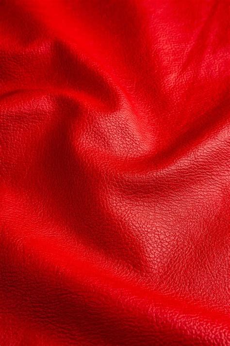 Red Leather Fabric Upholstery