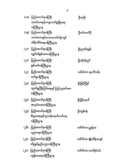 ပြည်ထောင်စုအစိုးရအဖွဲ့ ပြင်ဆင်ဖွဲ့စည်းခြင်း Myanmar Digital News