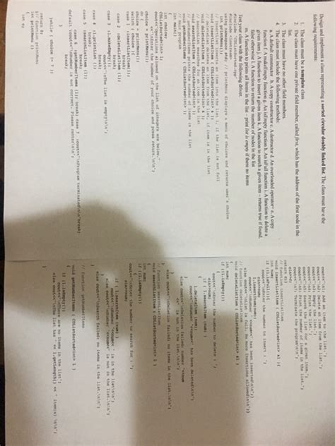 Solved Design And Implement A Class Representing A Sorted