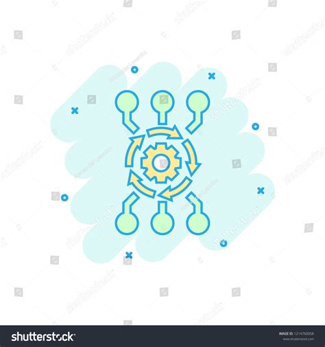 Vector Cartoon Algorithm Api Software Icon Stock Vector Royalty Free