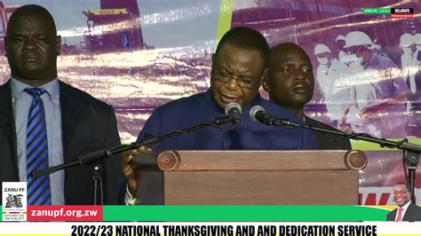 The Acting President Cde Dr Cgdn Chiwenga Attends The 202223 Annual National Thanksgiving And