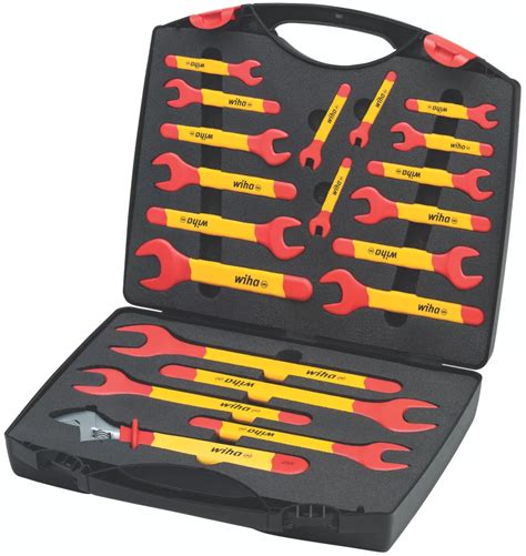 Wiha Single Open Ended Electrical Insulated Spanner Set 20 Pieces