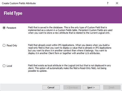 Using Stock Uom Enumeration In Custom Field Ifs Community
