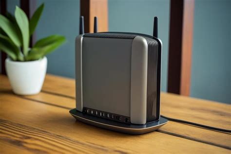 Premium Photo Router On The Table Router Is A Device That Forwards