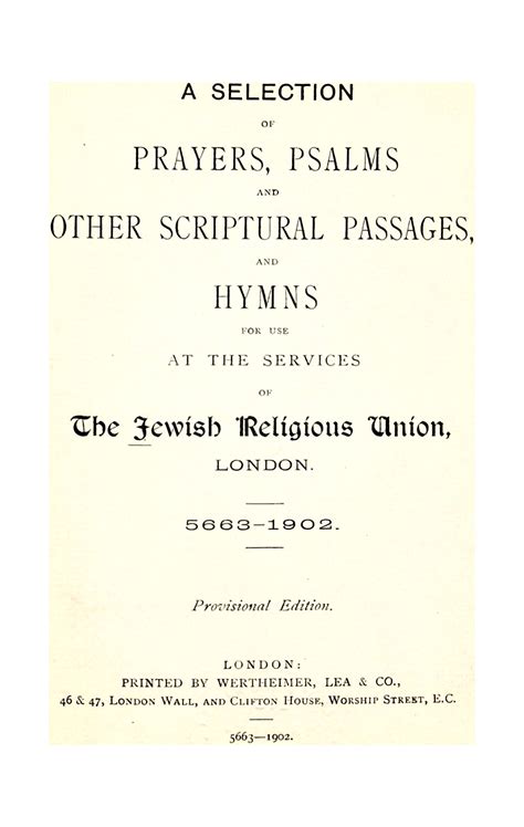 A Selection Of Prayers Psalms And Other Scriptural Passages And