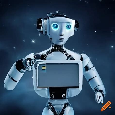 Techno Robot Dancing In Space On Craiyon