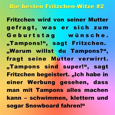Witz Des Tages Die 15 Besten Fritzchen Witze Einfach Schön
