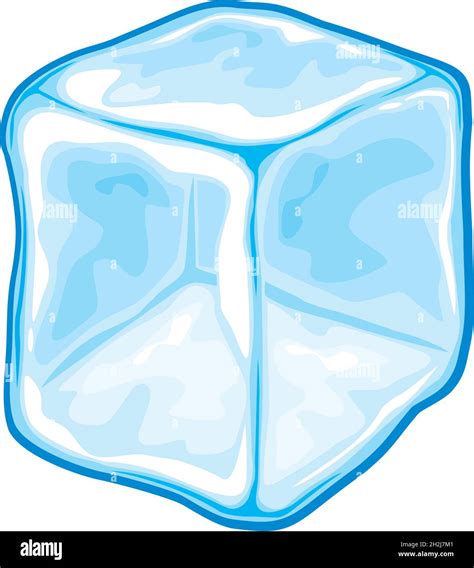 Ice Cube Vector Illustration Stock Vector Image Art Alamy