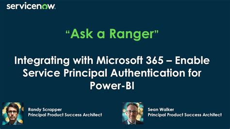 Integrating With Microsoft 365 Series Enable Service Principal Authentication For Power Bi