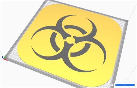 Biohazard Symbol Stencil Digital Download Svg Dxf Stl Png Pdf