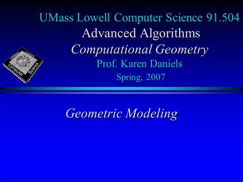 Umass Lowell Computer Science Advanced Algorithms Computational
