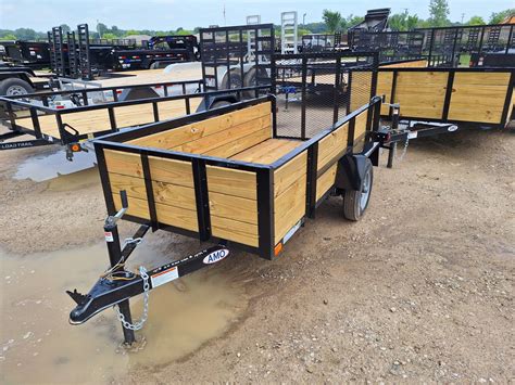 New 2025 Amo 4x8 Light Duty High Side Utility Trailer For Sale In New
