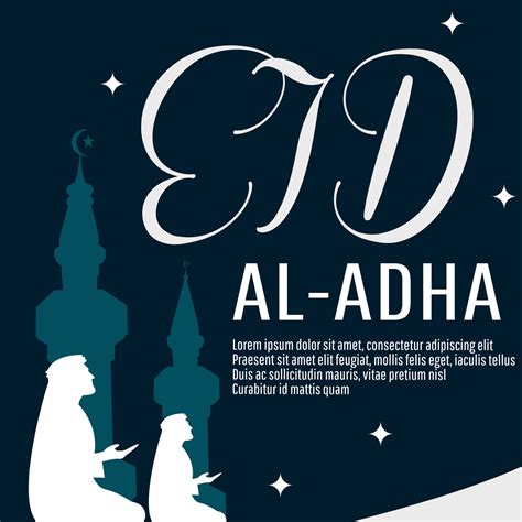 Dark Theme Ied Adha Poster Template With Camel And Mosque 27864480