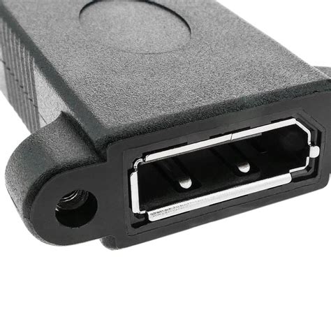 DisplayPort Female To Female Adapter With Panel Mount Connector Cablematic
