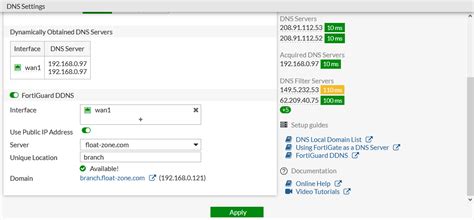 Ddns Fortigate Fortios 6 4 15 Fortinet Document Library