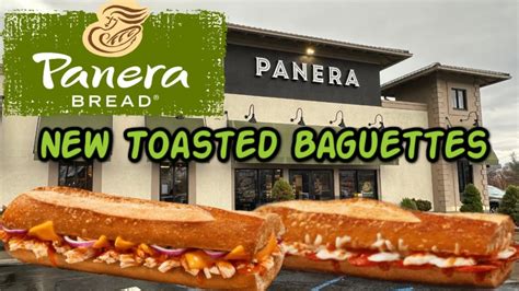Panera Bread New Toasted Baguettes Buffalo Chicken And Pepperoni Youtube