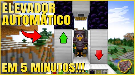 Como Fazer Um Elevador No Minecraft Tutorial Redstone Youtube