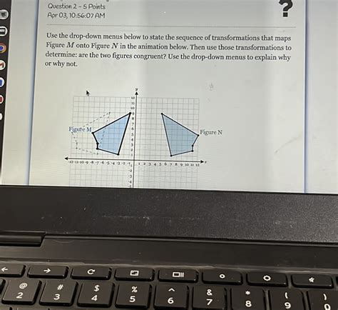 Solved Question 2 5 Points Apr 03 105607 Am Use The Drop Down