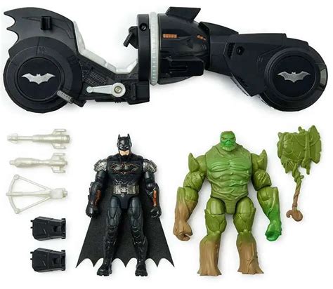 Dc Batman Vs Swamp Thing Armory Attack Batcycle Exclusive 4 Action