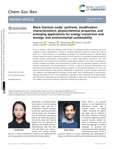 Pdf Black Titanium Oxide Synthesis Modification Characterization