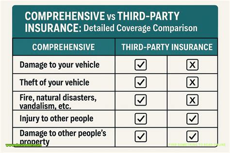 Comprehensive Vs Third Party Insurance Detailed Coverage Comparison