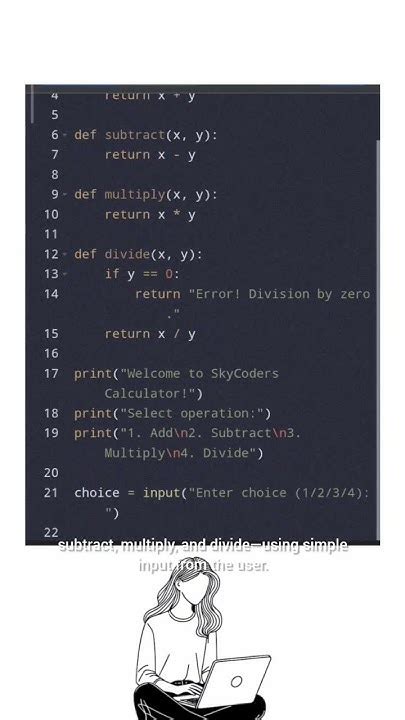 “python Project For Beginners Create A Calculator With Code Skycoders