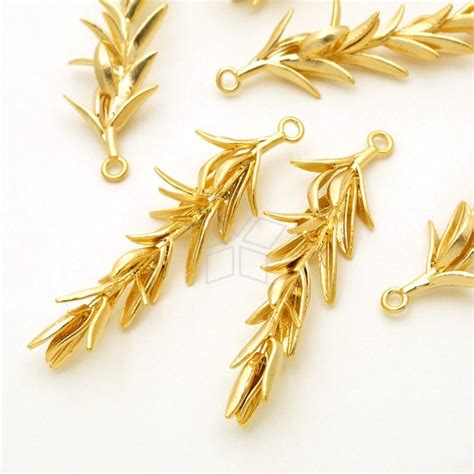 Gold Leaf Branch Etsy