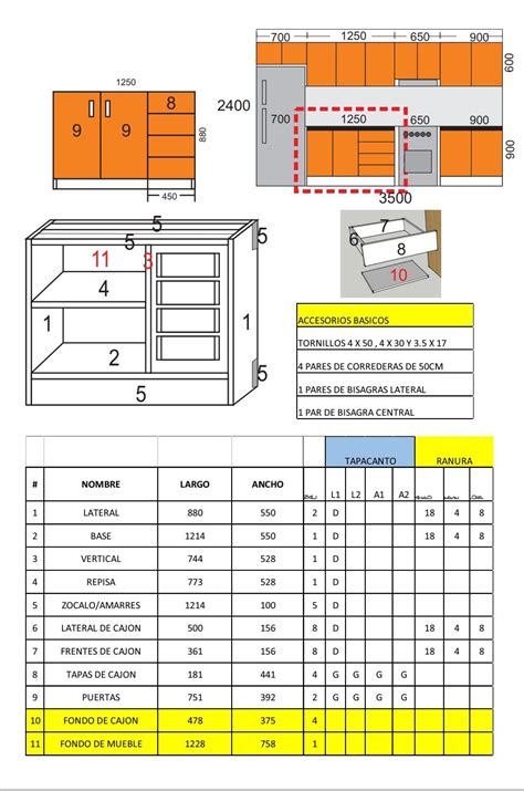 Planos Para Fabricar Mueble Bajo Mesada Cocina Artofit