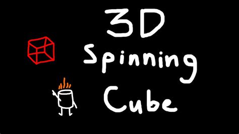 3d Spinning Cube Python Mini Project Youtube