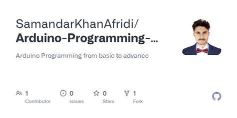 Github Samandarkhanafridiarduino Programming Tutorials Arduino Programming From Basic To Advance