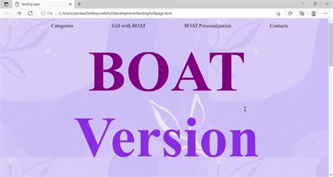 Asmita Ajetrao On Linkedin Landing Page Of Boat 🎧 Using Html And Css ️