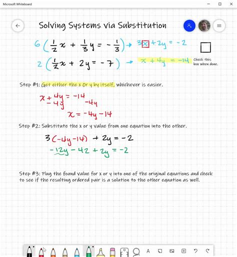 Solvedfor Problems 1 26 Solve Each System By Using The Substitution