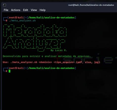 Cybersecurity Pentest Infosec Securitytools Linux Networksecurity Osint Metadataanalyzer