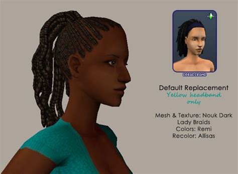 Hair Defaults Directory Hair Braids Sims 2