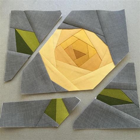 Rose Foundation Paper Piecing Pattern Etsy Artofit