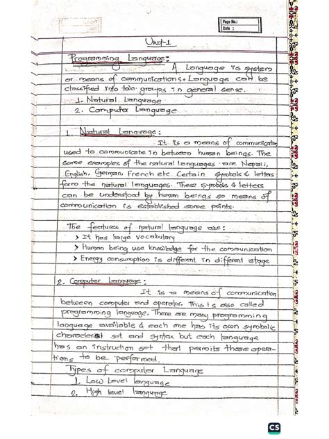 C Programming Note Bicte 1st Sem Pdf