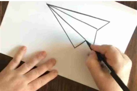 How To Draw A Paper Airplane Improve Drawing
