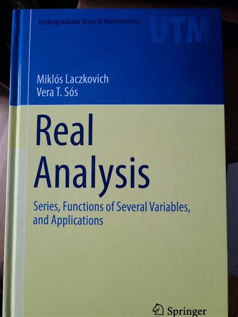 Real Analysis Springer Hobbies And Toys Books And Magazines Textbooks On