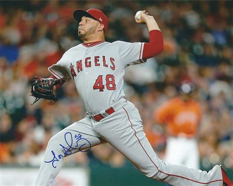 Autographed Jose Alvarez 8x10 Los Angeles Angels Photo Main Line