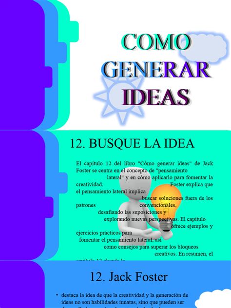 Como Generar Ideas S G V Pdf Creatividad Pensamiento