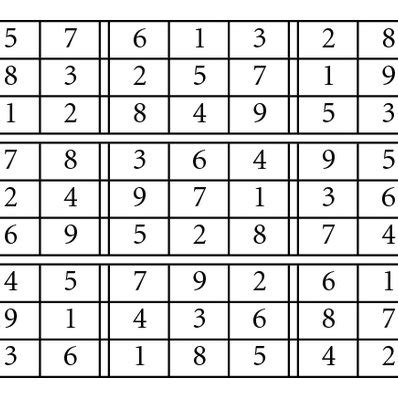 An Example Sudoku Grid In Reduced Form And A Sudoku Grid Isomorphic To It Download Scientific