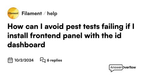 How Can I Avoid Pest Tests Failing If I Install Frontend Panel With The