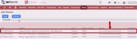 Netsuite Journal Entries Upload