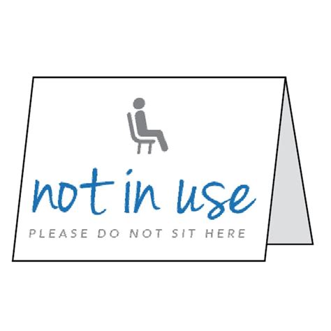 Please Do Not Sit Here Double Sided Table Cards Pack Of 5