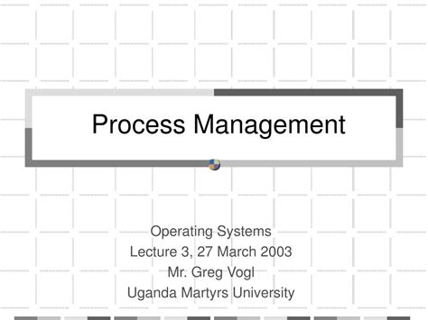 PPT Process Management In Operating Systems Lecture Overview PowerPoint Presentation ID