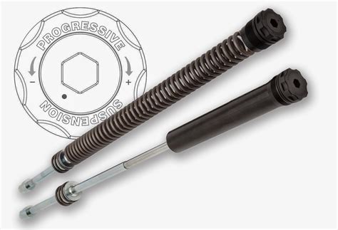 V Twin News Progressive Suspension Monotube Fork Cartridge Kit For