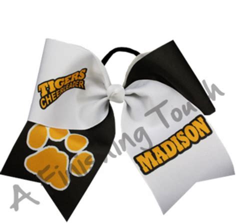 Two Toned Custom Sublimation Bow 13 Layouts Cheer Uniforms
