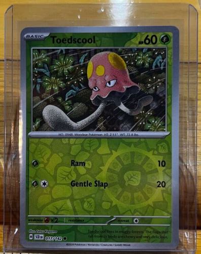 Toedscool 017142 Reverse Holo Pokemon Tcg Stellar Crown Near Mint