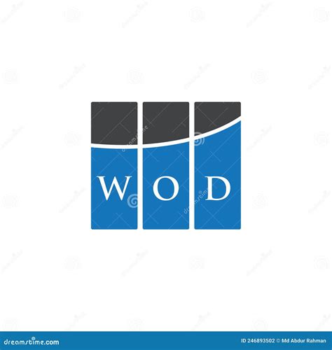 Wod Letter Logo Design On White Background Wod Creative Initials Letter Logo Concept Wod